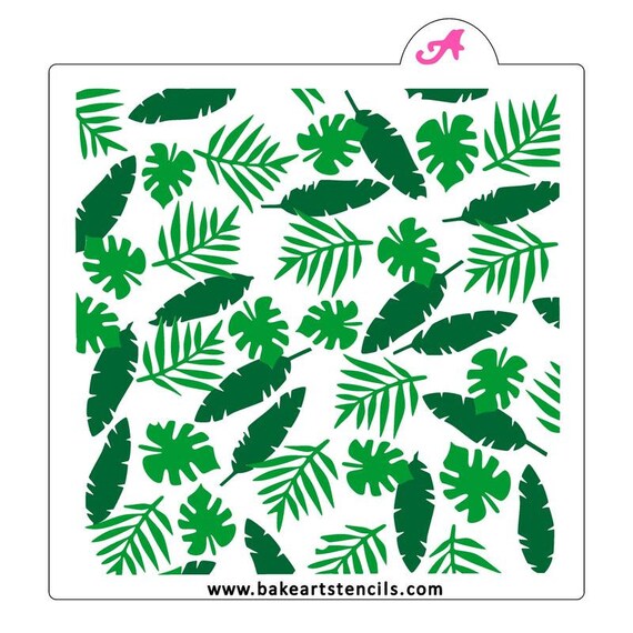 Jungle Leaf Stencil