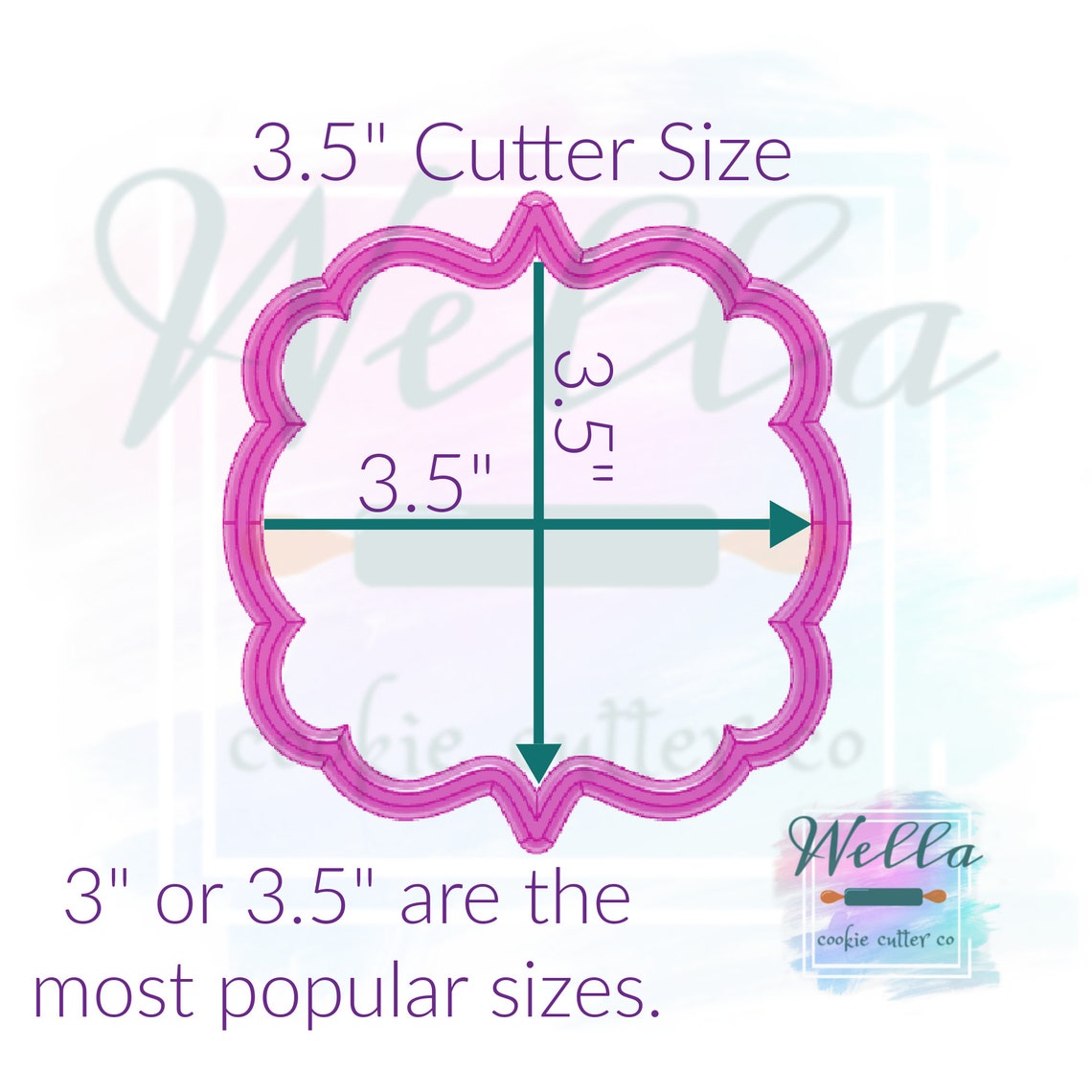 Plaque Evelyn Cookie Cutter | Etsy