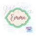 Plaque Emma Cookie Cutter - Etsy