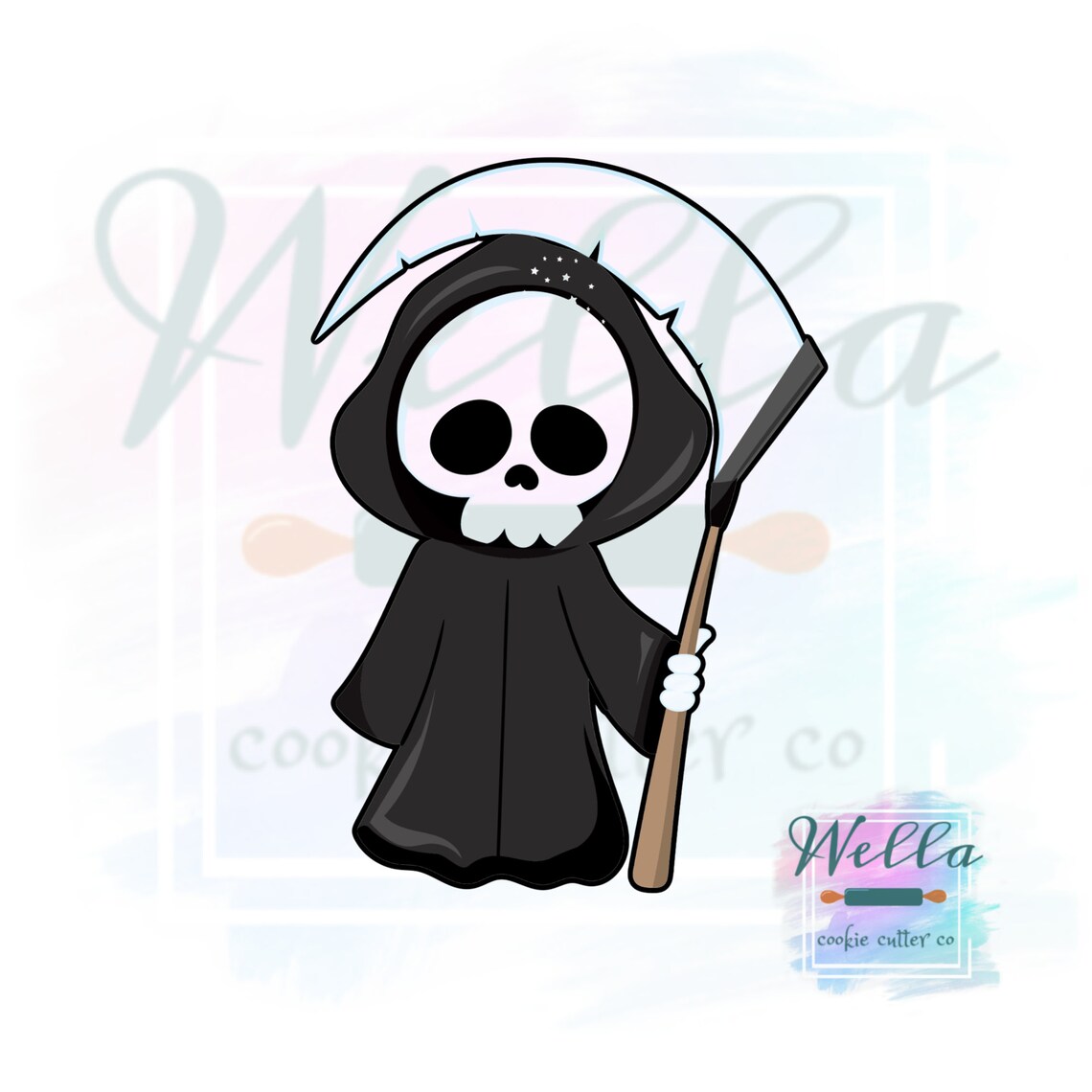 Grim Reaper Cookie Cutter Halloween Cookie Cutter - Etsy