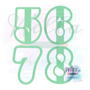 Curvy Numbers Cookie Cutter Set - Etsy