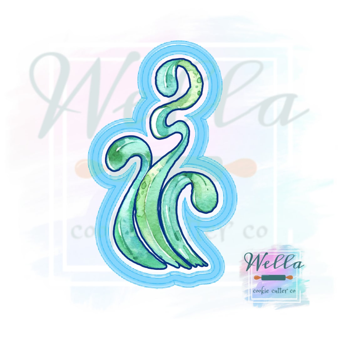 Seaweed Cookie Cutter, Sea Themed Cookie Cutter, Under the Sea Cutter ...
