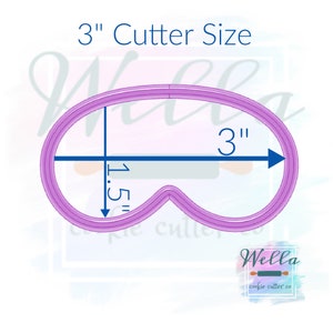 Sleep Mask Cookie Cutter, Eye Mask Cookie Cutter - Etsy