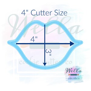 Kissing Lips Cookie Cutter, Puckered Lips Cookie Cutter - Etsy