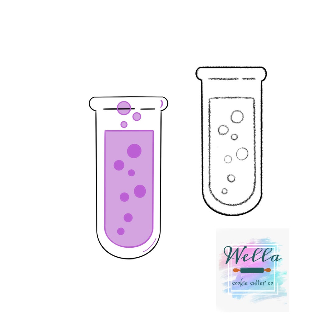 Beaker Skinny Potion Bottle Cookie Cutter - Etsy