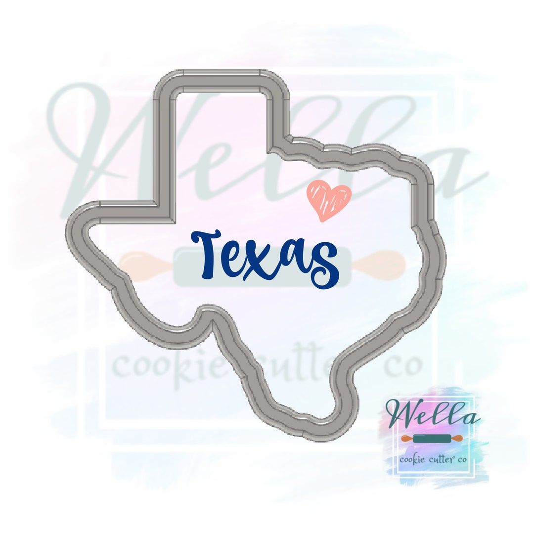 State of Texas Cookie Cutter, TX Cookie Cutter - Etsy
