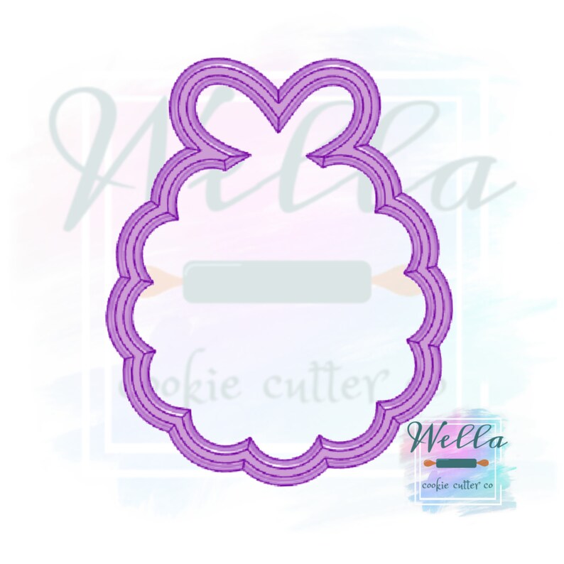 Baby Bib With Tied Bow Cookie Cutter Baby Bib Cookie Cutter - Etsy