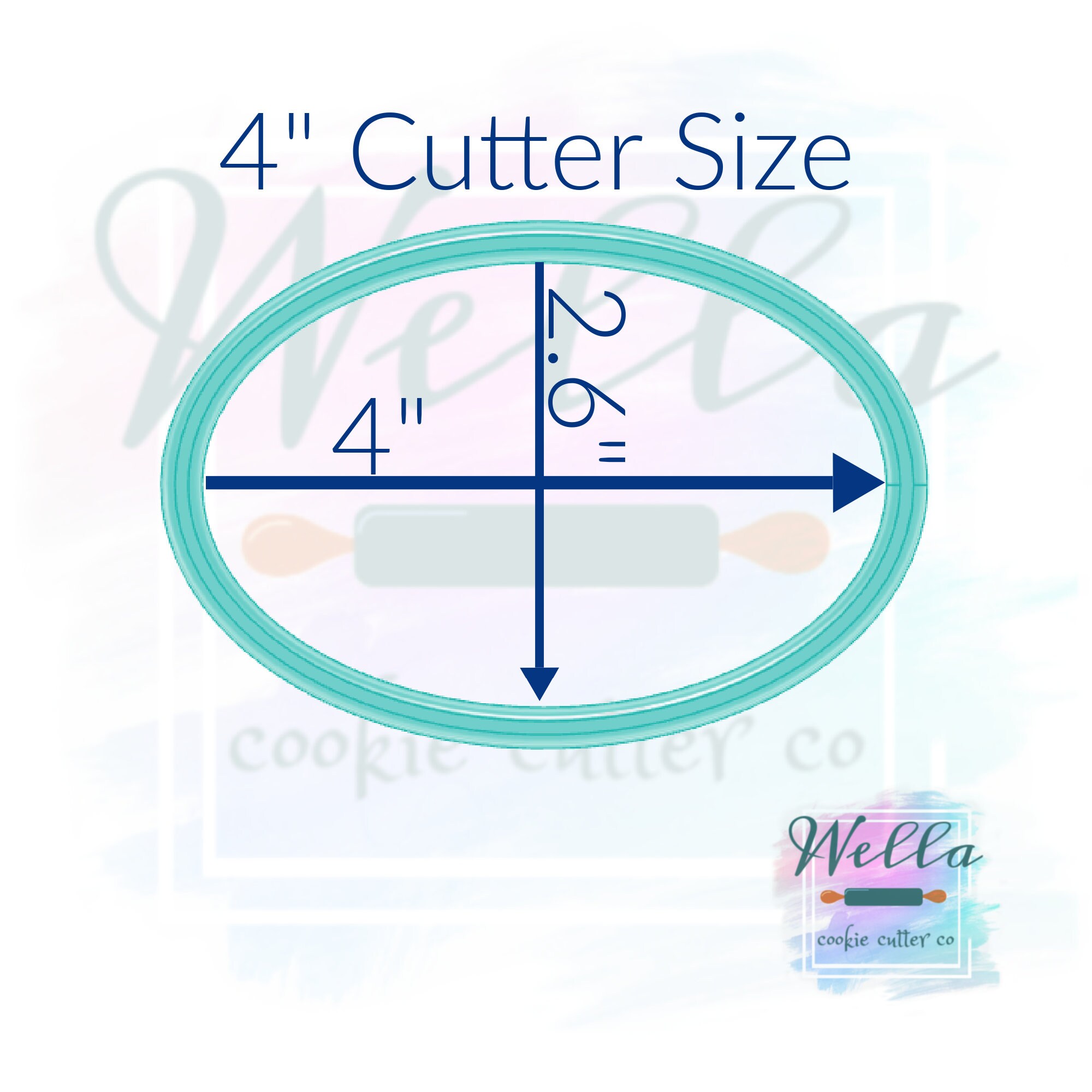 Oval Cookie Cutter Oval Shape Cookie Cutter Plaque Cookie - Etsy