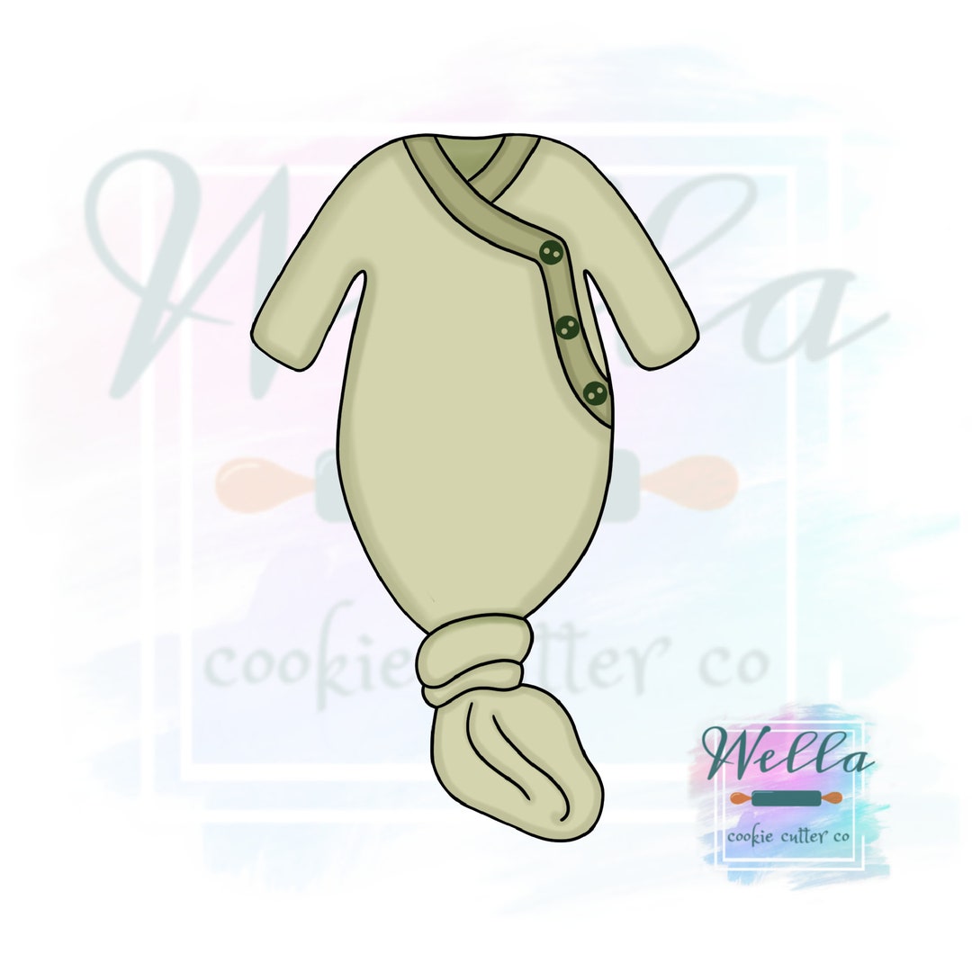 Knotted Baby Sleeper Cookie Cutter - Etsy