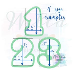 Curvy Numbers Cookie Cutter Set - Etsy