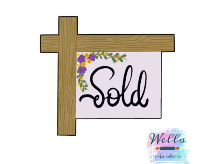 Sold Sign Cookie Cutter - Etsy