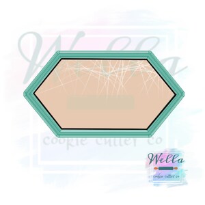 Elongated Hexagon #3 Cookie Cutter - Etsy