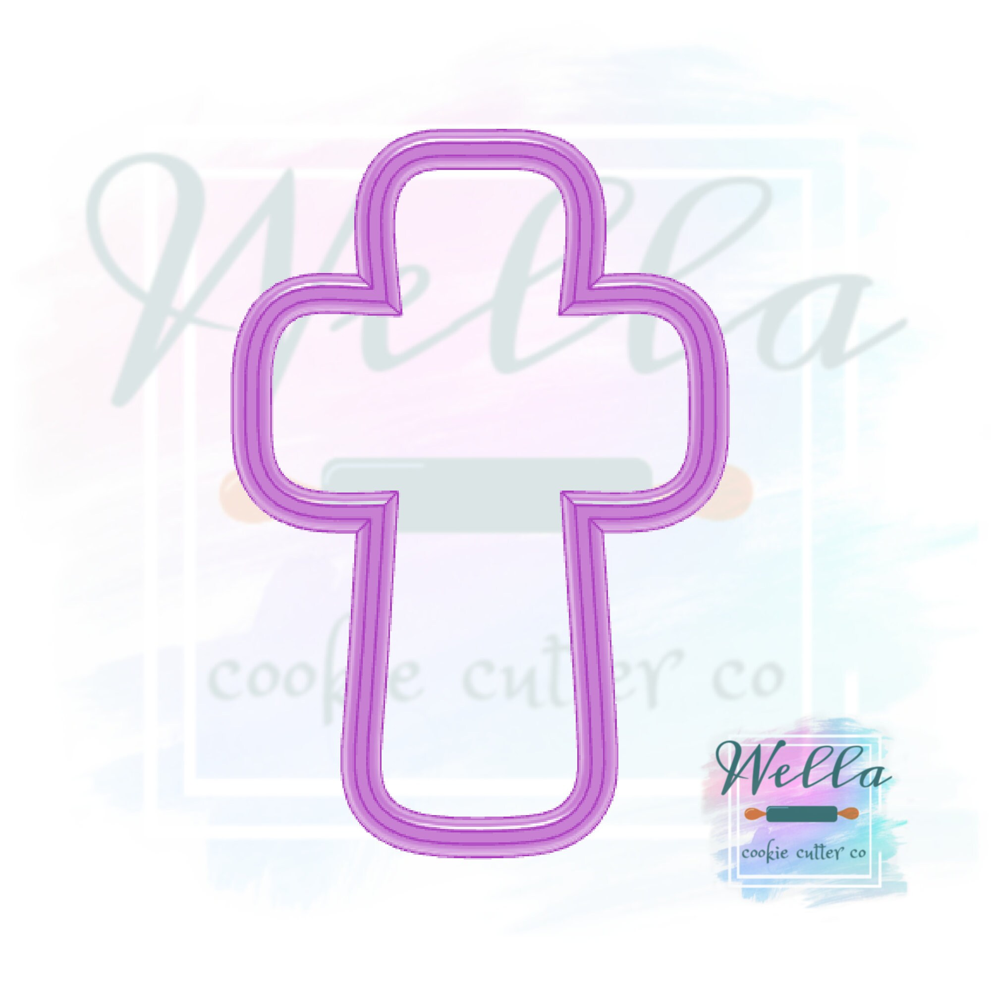 Cross Cookie Cutter Simple Cross Cookie Cutter - Etsy