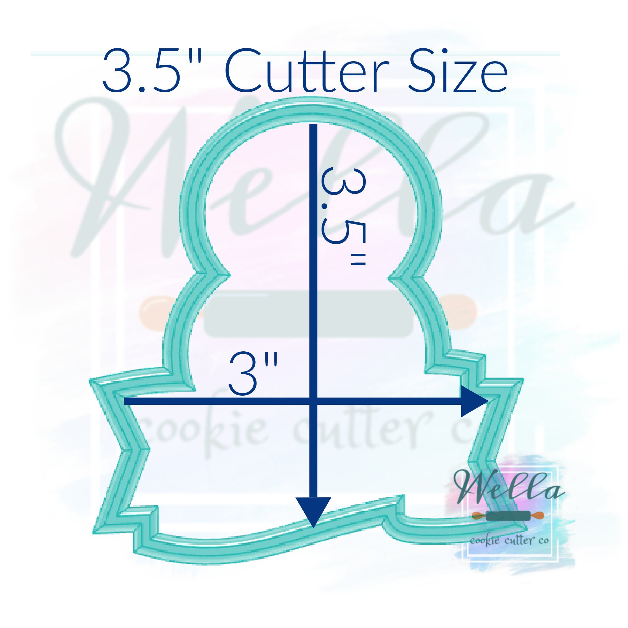 Number Eight With Banner Cookie Cutter Number 8 Cookie | Etsy