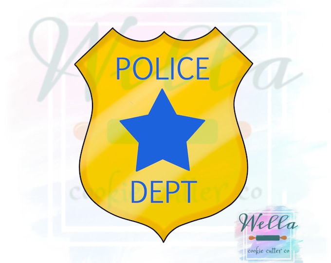 Police Badge Cookie Cutter - Etsy