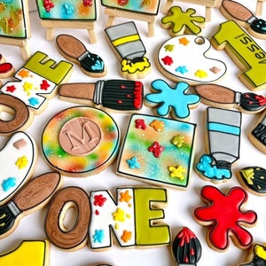 Paint Art Set Cookie Cutters - Set of 4 Cutters, Paint Palette Cookie ...