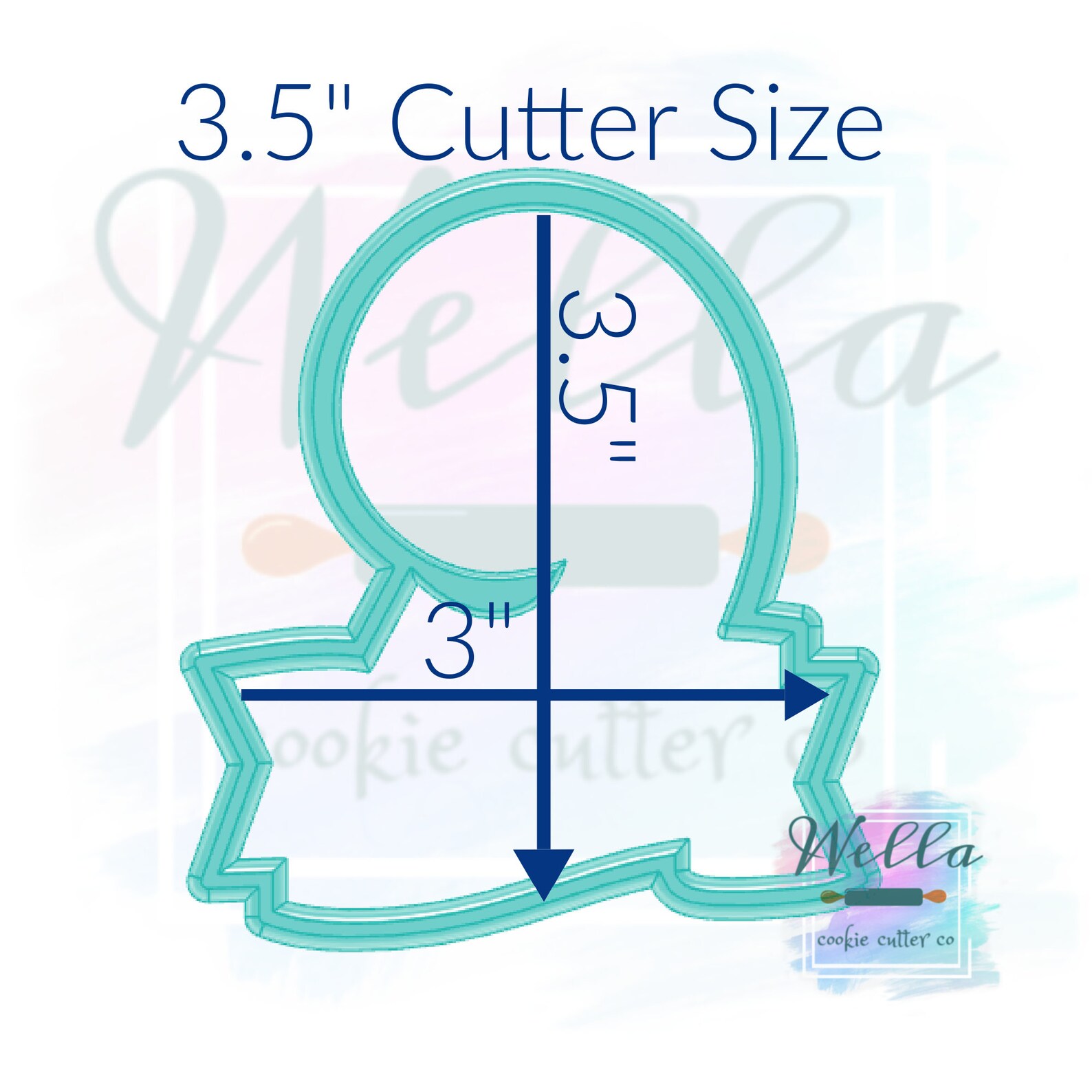 Number Nine With Banner Cookie Cutter Number 9 Cookie Cutter - Etsy