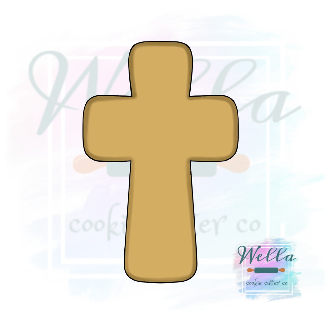 Cross Cookie Cutter, Simple Cross Cookie Cutter - Etsy