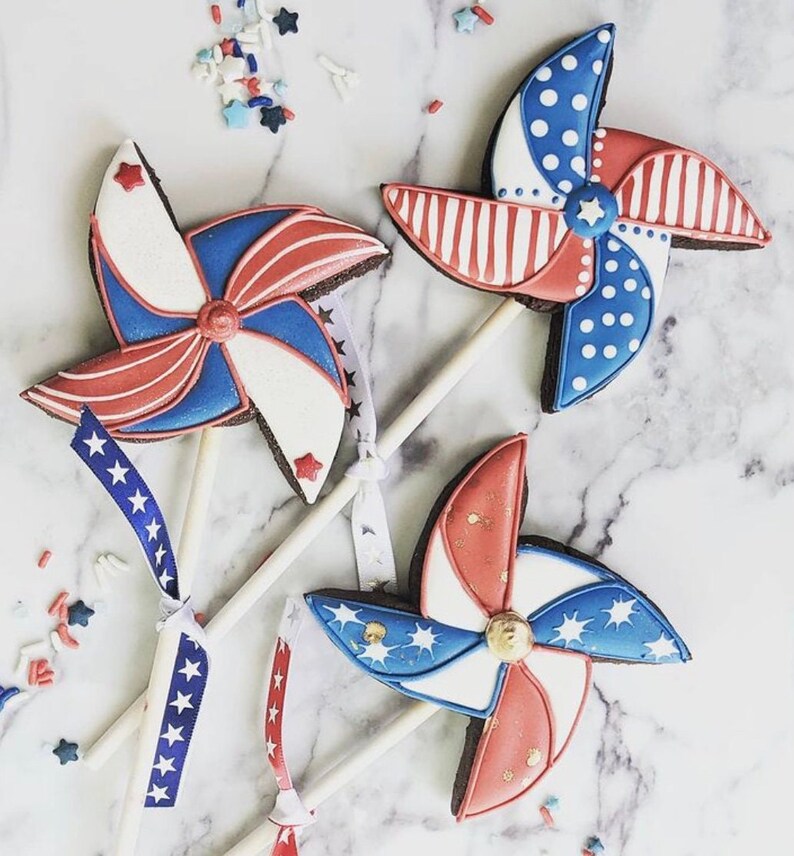 Pinwheel Cookie Cutter Fourth of July Cookie Cutter Pinwheel - Etsy