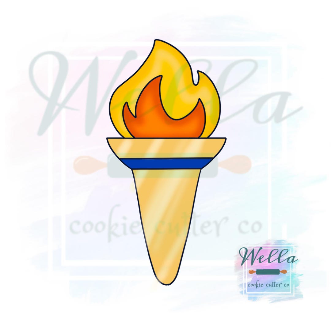 Gold Torch Cookie Cutter - Etsy