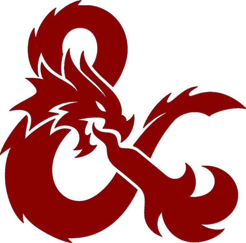 Dnd D&D Ampersand Dungeons Dragons 11.5 Vinyl Decal - Etsy