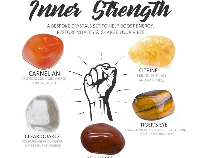 INNER STRENGTH Crystals Set Crystals and Stones for Inner - Etsy