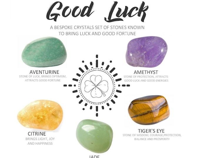 GOOD LUCK Crystals Set | Crystals and Stones for Good Luck | Stones ...