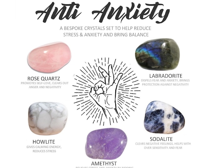 ANXIETY Crystals Set Crystals and Stones for Anxiety - Etsy
