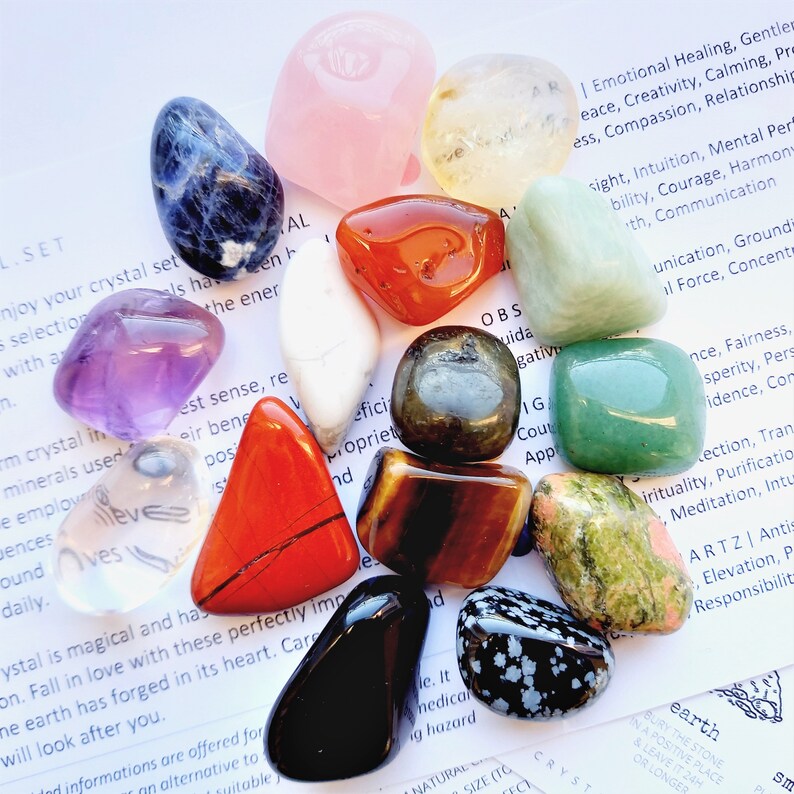 STARTER Crystals Set Beginner Crystals and Stones - Etsy STARTER Crystals Set Beginner Crystals and Stones - Etsy