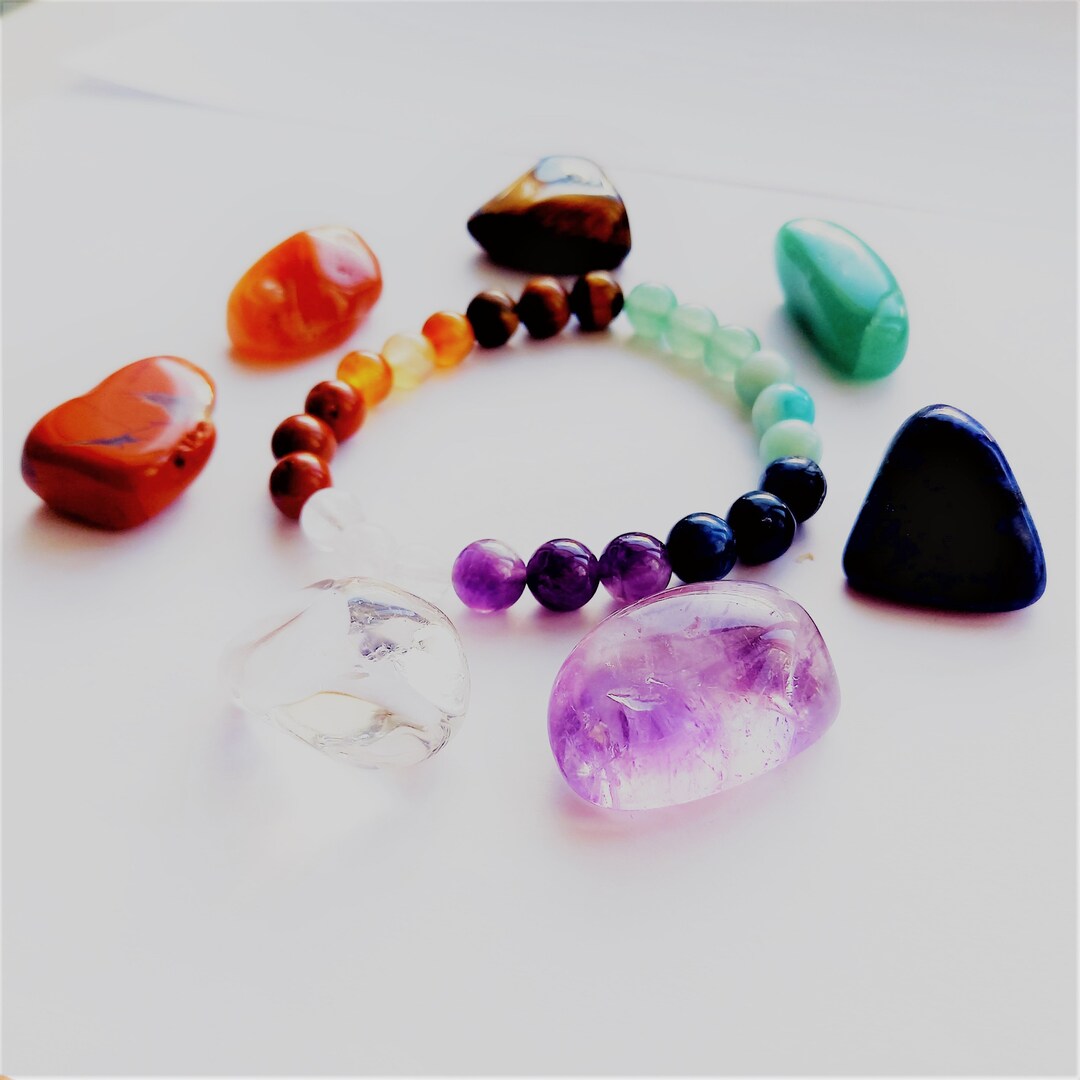 SEVEN CHAKRAS Crystals Box | 7 Chakras Crystals Stones Set | 7 Chakras ...