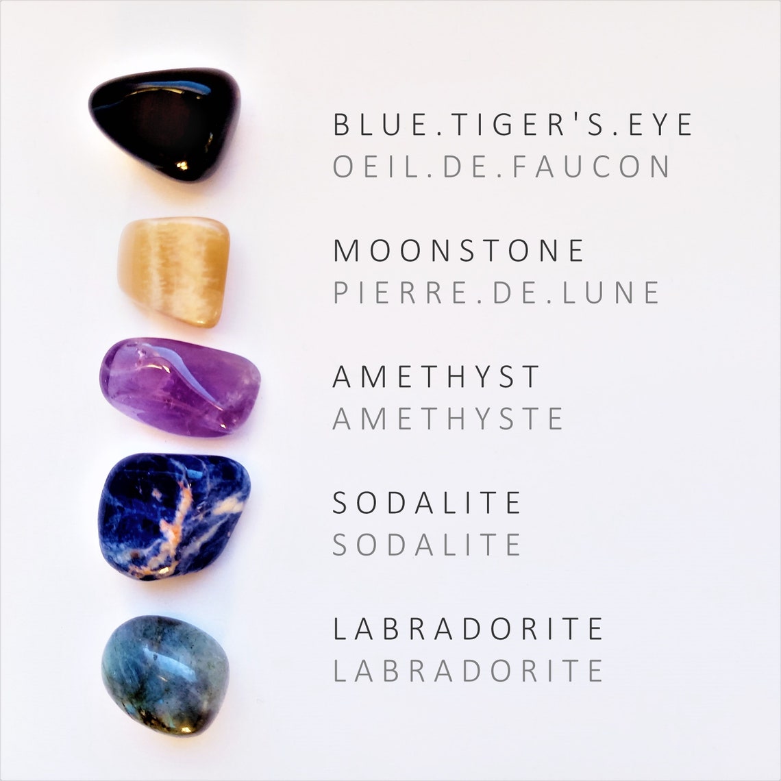 INTUITION Crystals Set | Stones for Intuition & Third Eye Chakra ...
