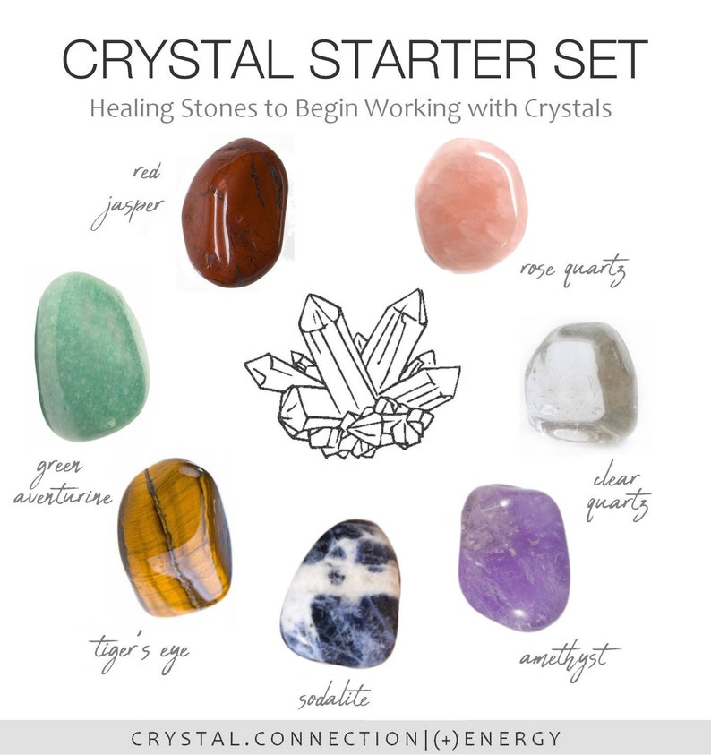 STARTER Crystals Set Beginner Crystals and Stones - Etsy STARTER Crystals Set Beginner Crystals and Stones - Etsy