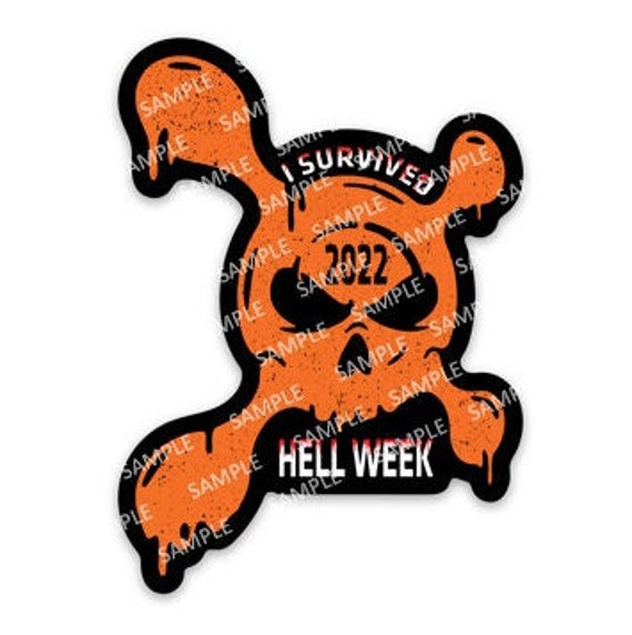 PREORDER: 2022 Hell Week Accomplishment Sticker orangetheory - Etsy