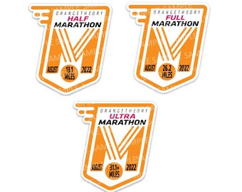 Half Marathon Stickers - Etsy
