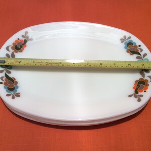 Set of 4 JAJ Pyrex Carnaby Tempo Oval Steak Plates, 1970s JAJ Carnaby ...