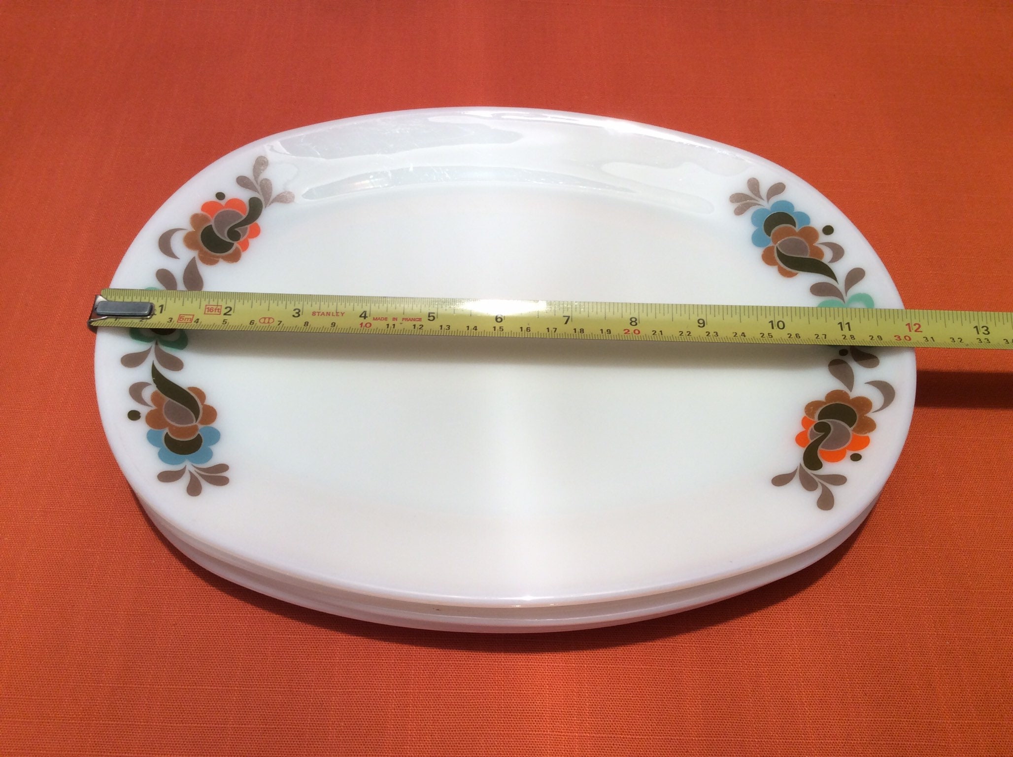 Set of 4 JAJ Pyrex Carnaby Tempo Oval Steak Plates 1970s JAJ - Etsy UK