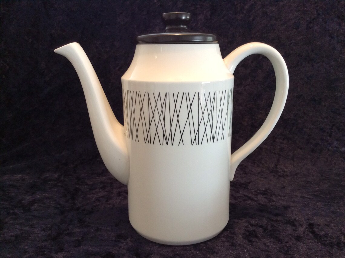 1960s Midwinter graphic Monochrome Coffee Set 12 Pieces: - Etsy UK