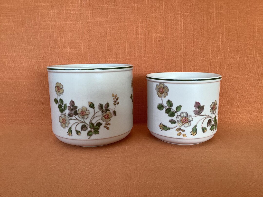 St Michael Autumn Leaves Planters (set of 2), 1980s Marks and Spencer ...