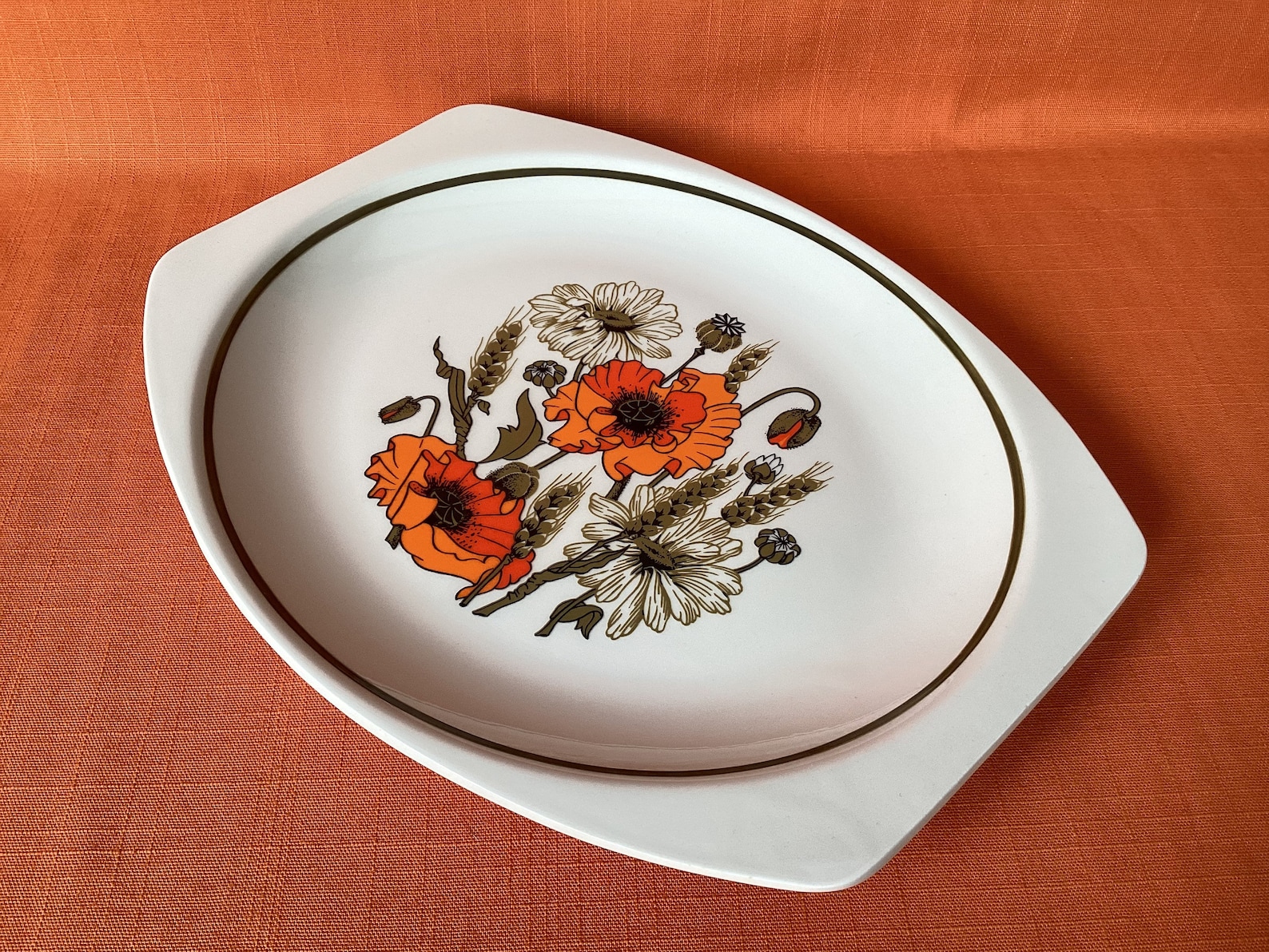 1970s J&G Meakin Poppy 12 Platter Studio Meakin Poppy - Etsy UK