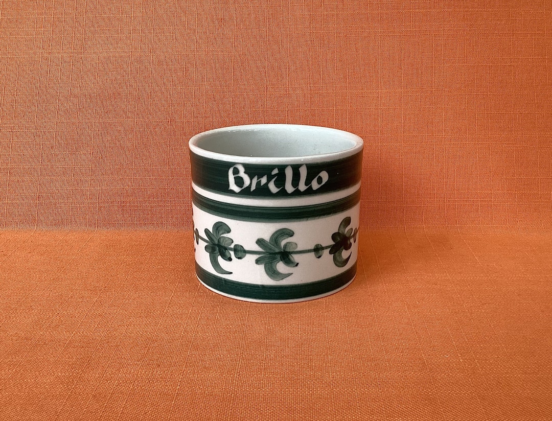 Vintage Jersey Pottery ‘brillo’ Pot, Jersey Pottery Kitchenware, Green ...