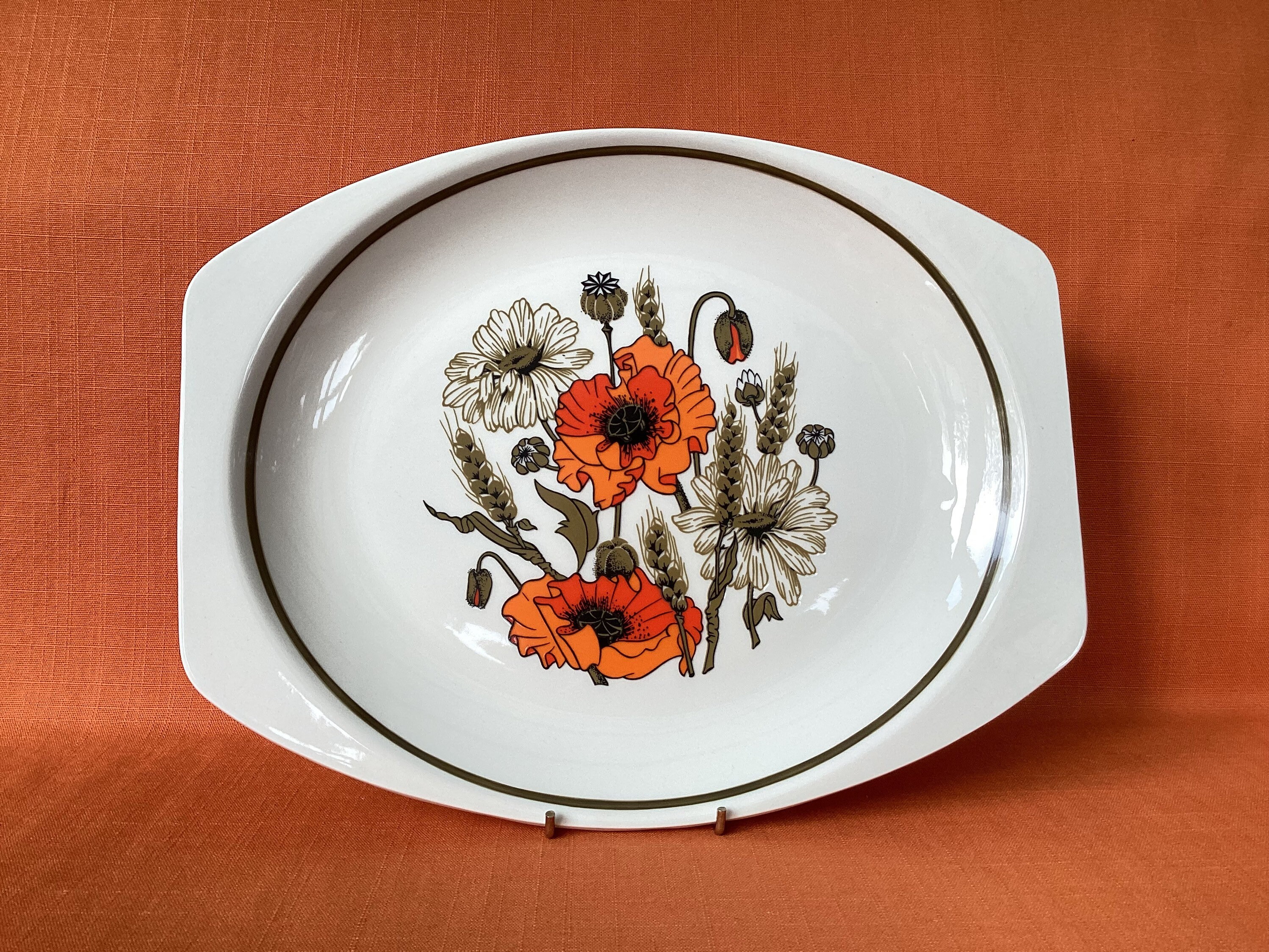 1970s J&G Meakin Poppy 12 Platter Studio Meakin Poppy - Etsy UK