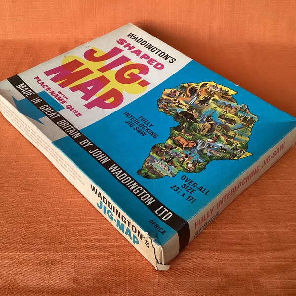 Puzzle Map of Africa - Etsy