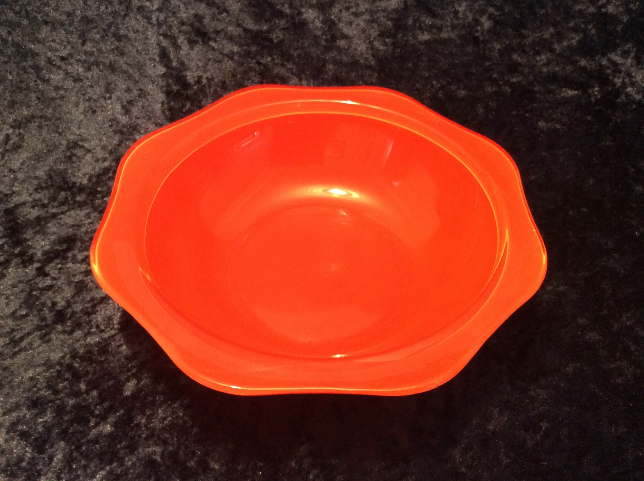 1950s JAJ Pyrex Sprayware red fruit bowl JAJ Pyrex Colourware | Etsy