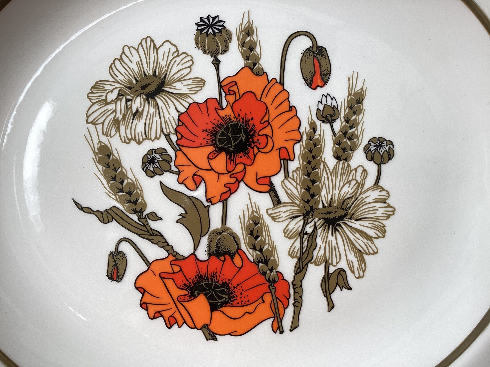 1970s J&G Meakin Poppy 12 Platter Studio Meakin Poppy - Etsy UK