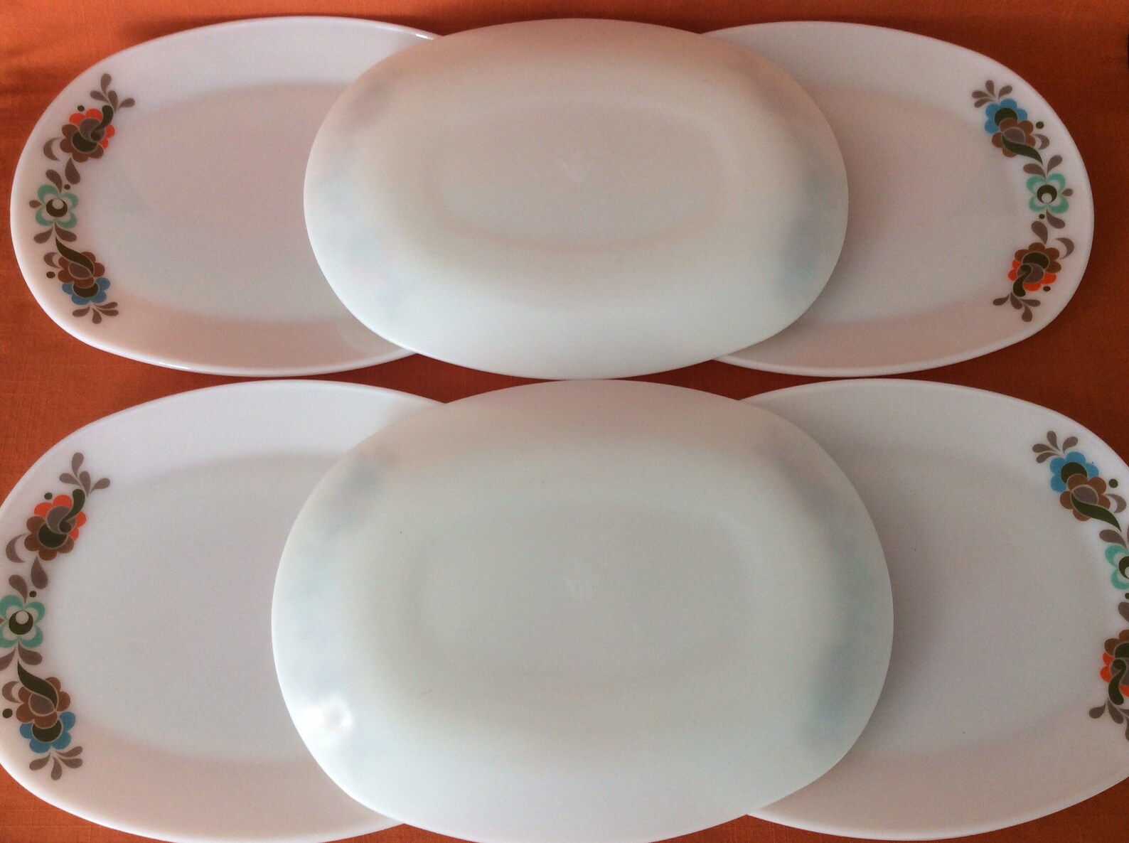 Set of 6 JAJ Pyrex Carnaby Tempo oval steak plates Grade 1 | Etsy