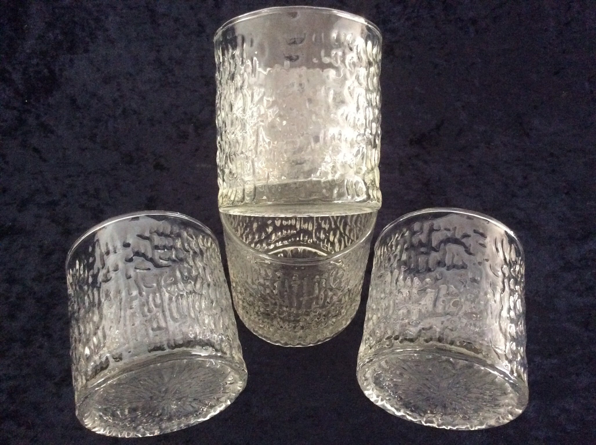 1970s Ravenhead Siesta tumblers set of 2 or 4 bark glass | Etsy