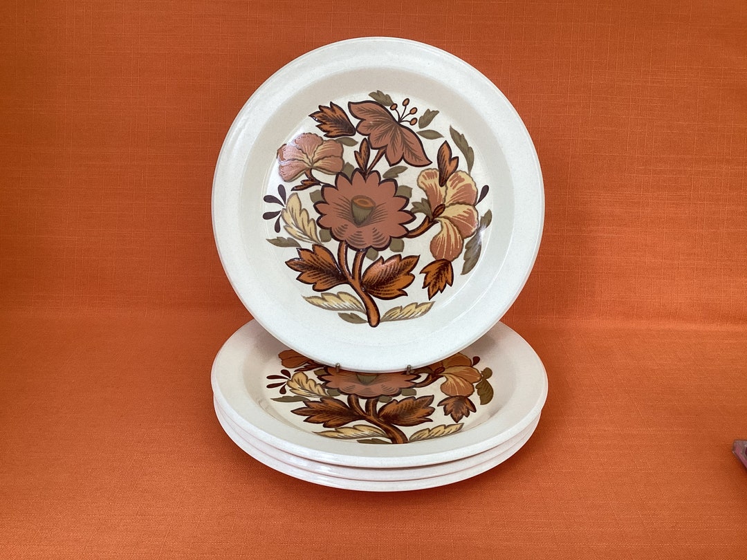 1970s Royal Worcester Palissy Kismet Dinner Plates (set of 4), Palissy ...