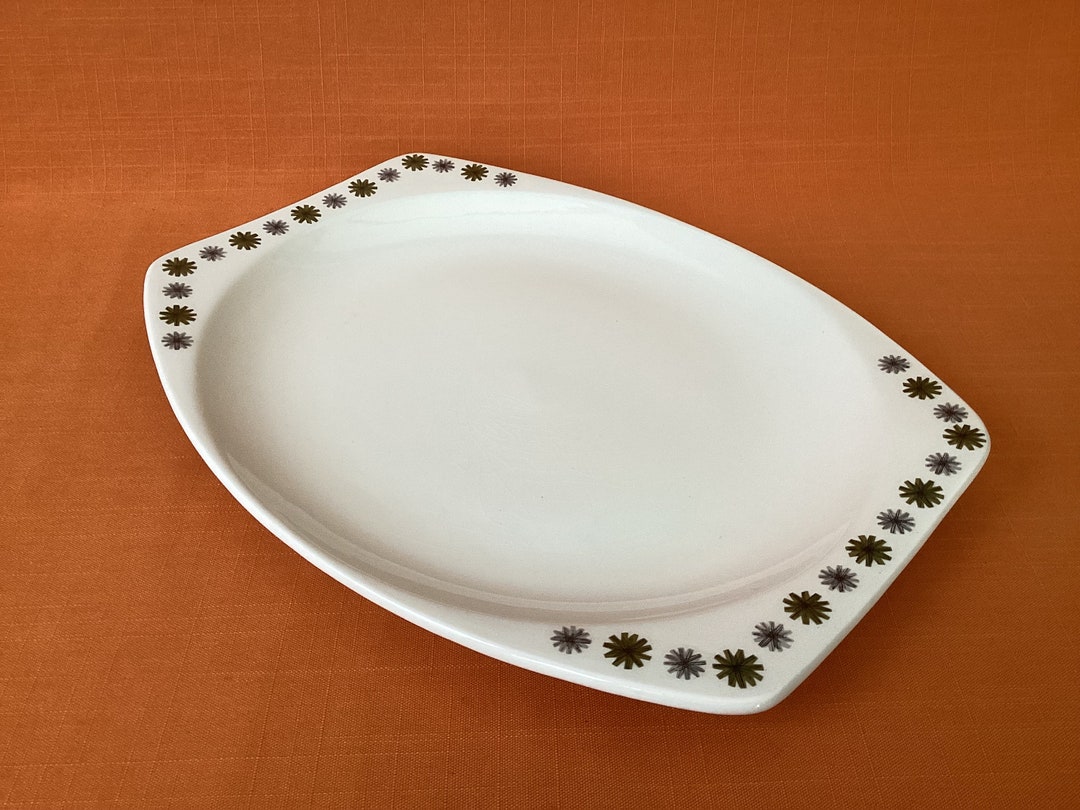 Vintage J&G Meakin Allegro Oval Platter/serving Dish, 1960s Meakin ...
