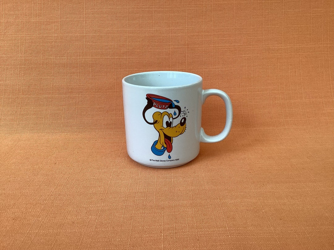 1980s Pluto Mug, Retro Disney Pluto Mug, Retro Disney Mug, Mickey Mouse ...