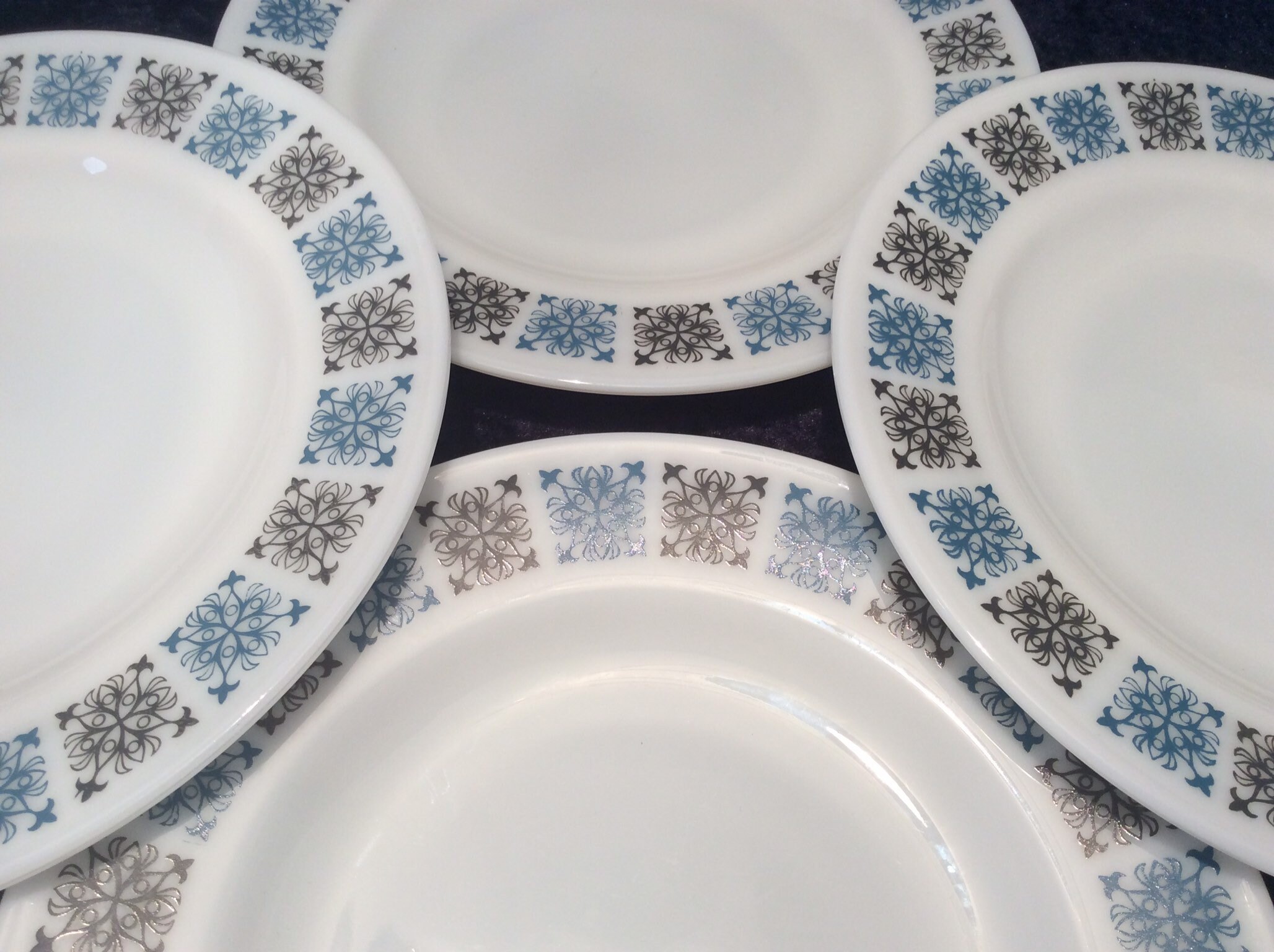 Set of 4 JAJ Pyrex Chelsea salad plates 1960s JAJ Chelsea | Etsy